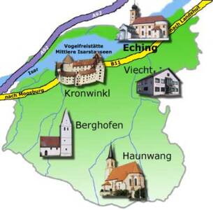 Lage - Die Gemeinde - Eching in Niederbayern